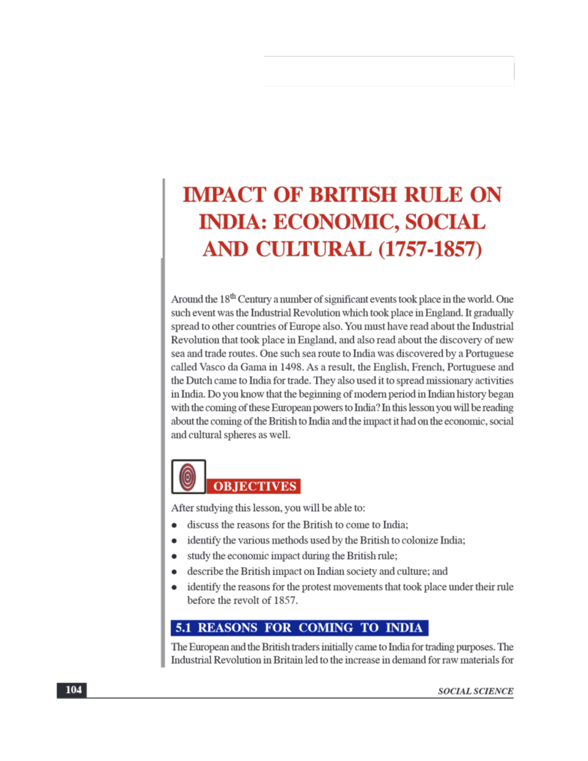 Impact OF British RULE ON India Economic, Social AND Cultural (1757 ...