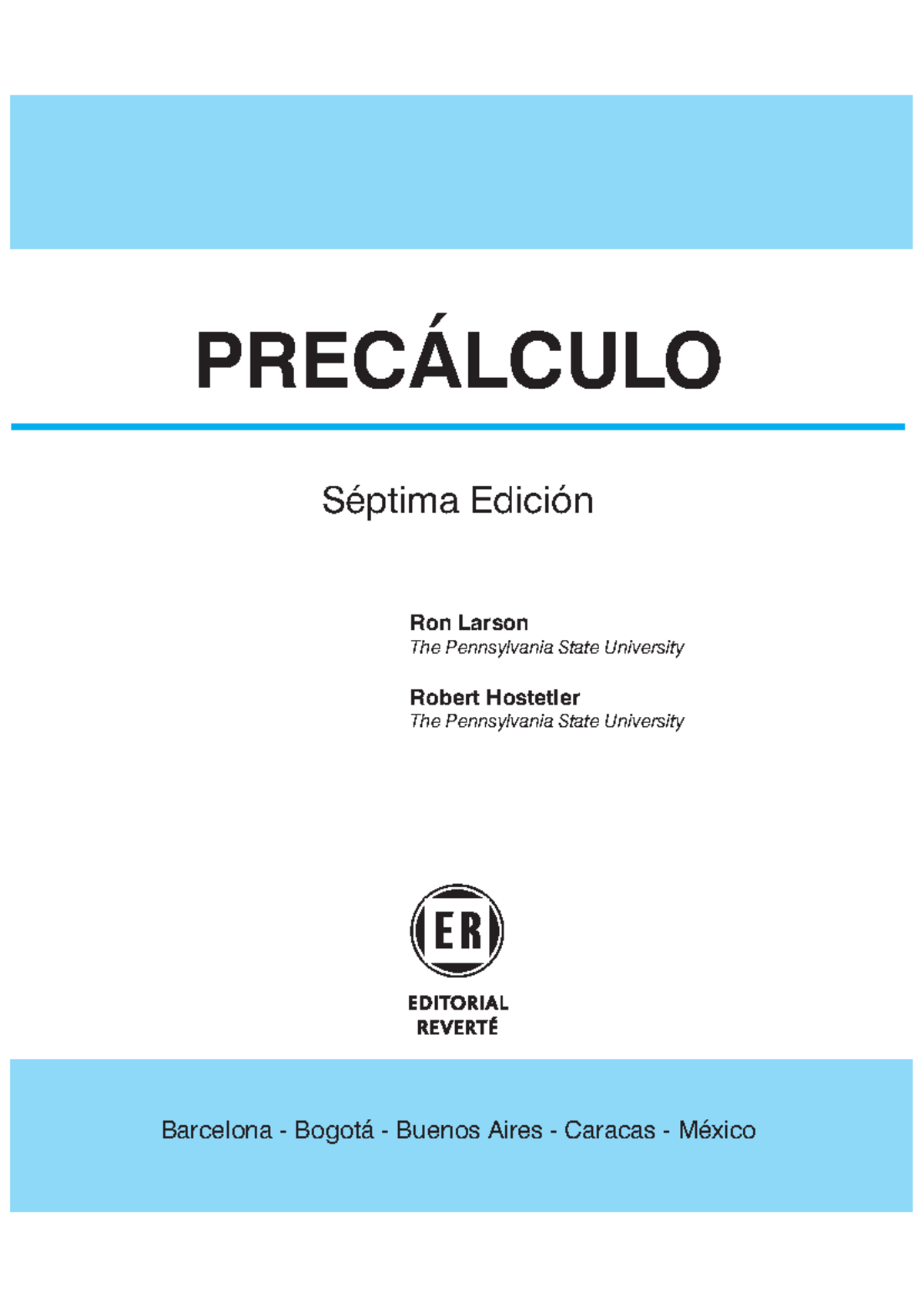 Precalculo Ron Larson - calculo - PRECÁLCULO Ron Larson The ...