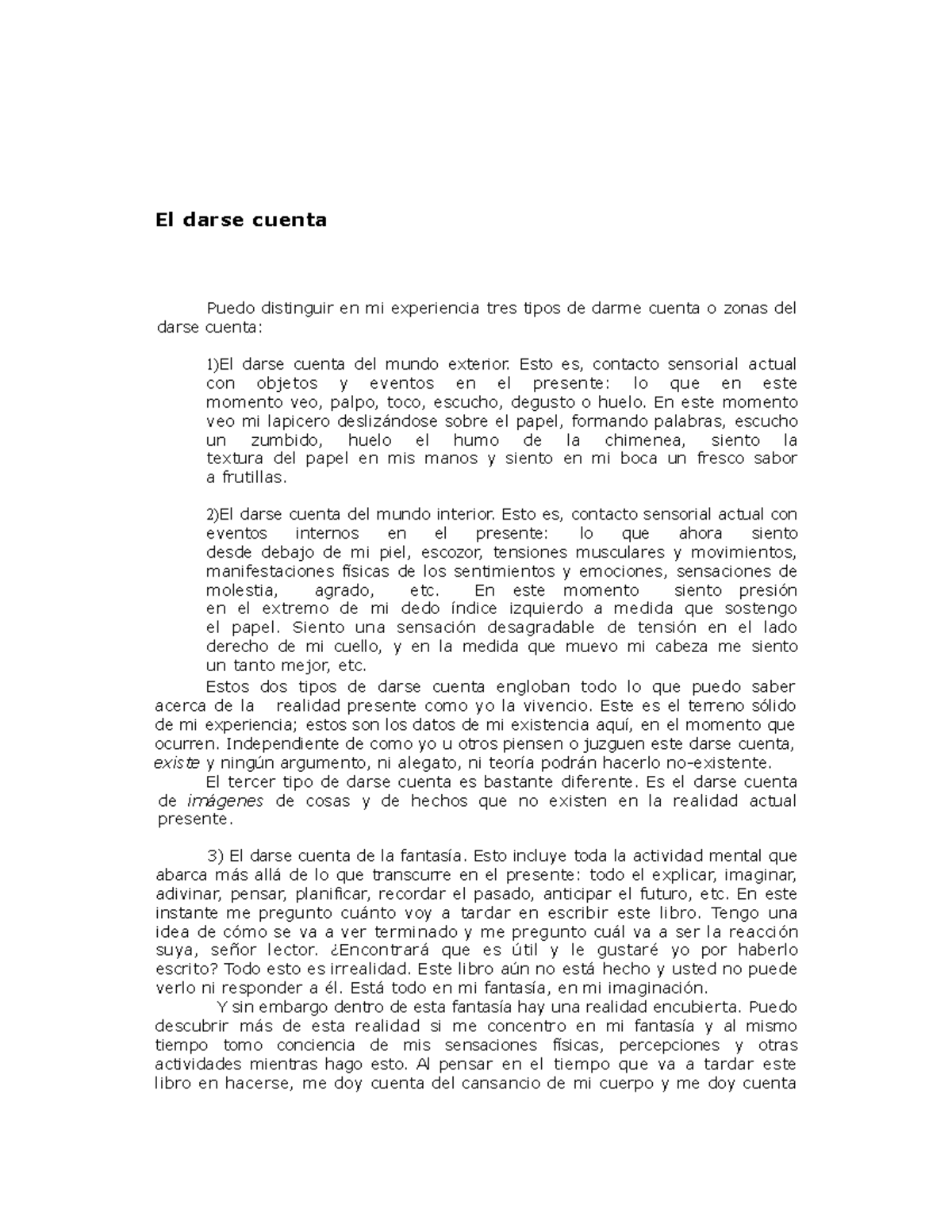 (S2) El Darse Cuenta, (pág.14-17) - Stevens, J - El darse cuenta Puedo ...