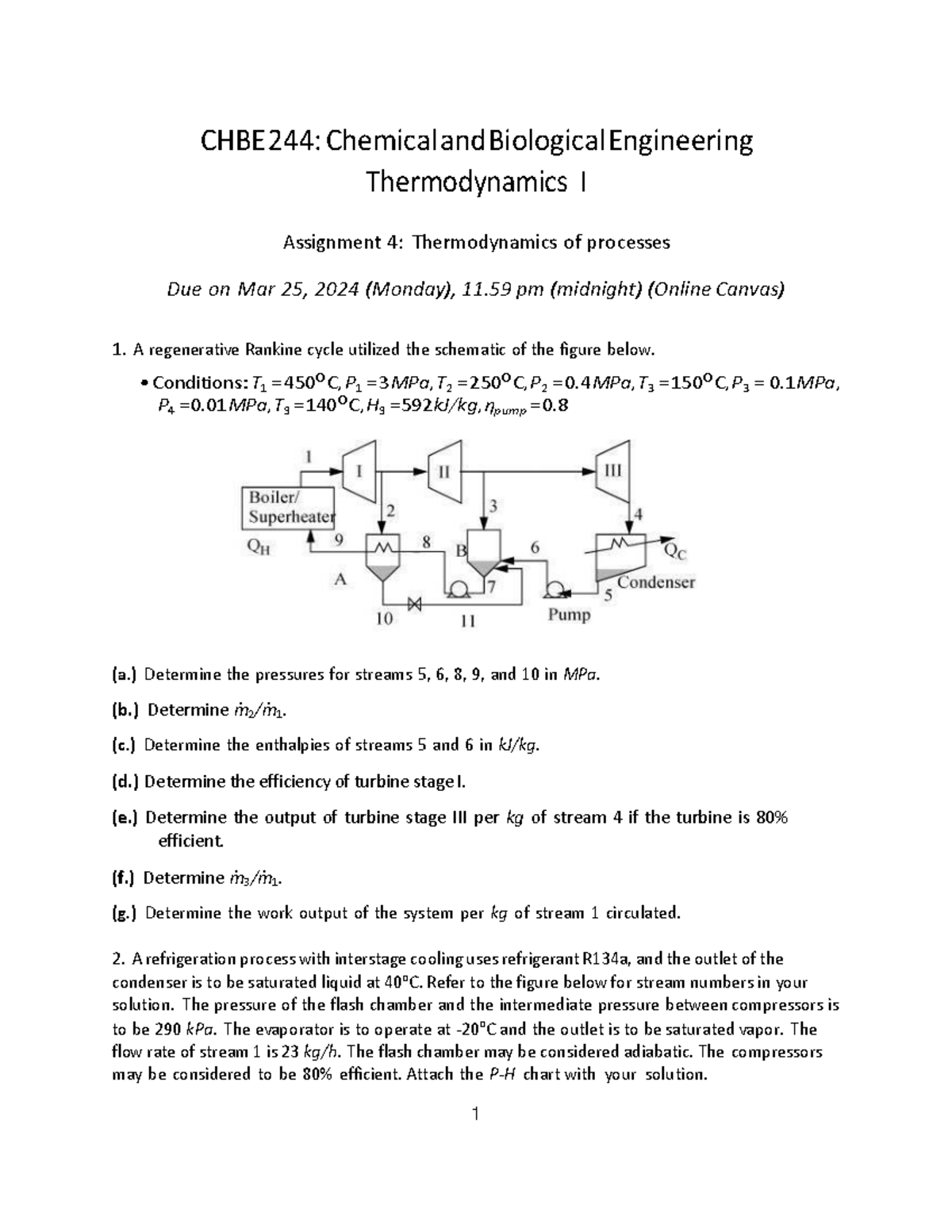 CHBE244 Assignment 04 - CHBE 244: Chemical and Biological Engineering ...