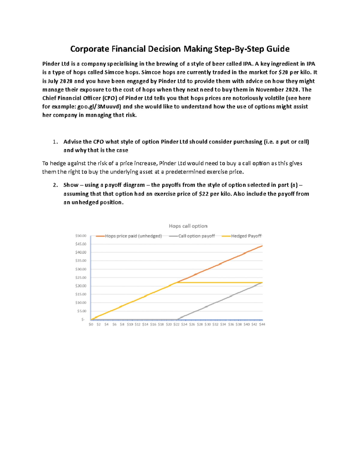 Corporate Financial Decision Making Step - A key ingredient in IPA is a ...