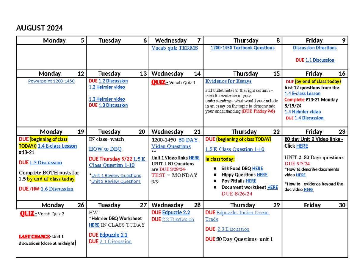 World Fall 2024 - kbjnmfthjn - AUGUST 2024 Monday 5 Tuesday 6 Wednesday ...