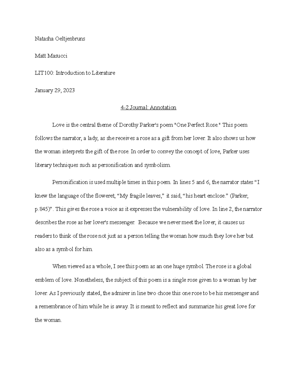4-2 Journal- Annotation - Natasha Oeltjenbruns Matt Masucci LIT100 ...