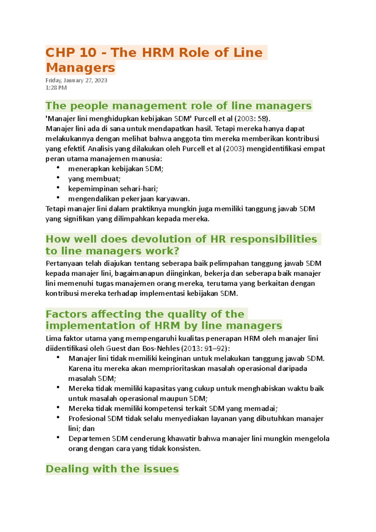 CHP 10 - The HRM Role of Line Managers - CHP 10 - The HRM Role of Line ...