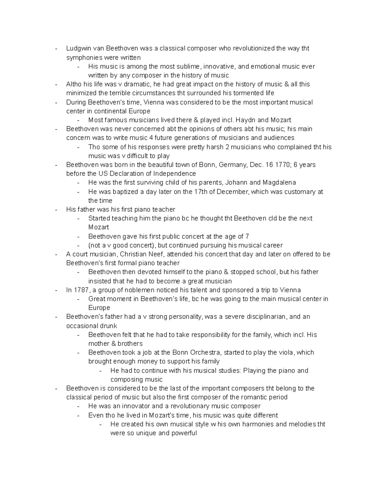 Beethoven MUL1010 - Ludgwin van Beethoven was a classical composer who revolutionized the way ...