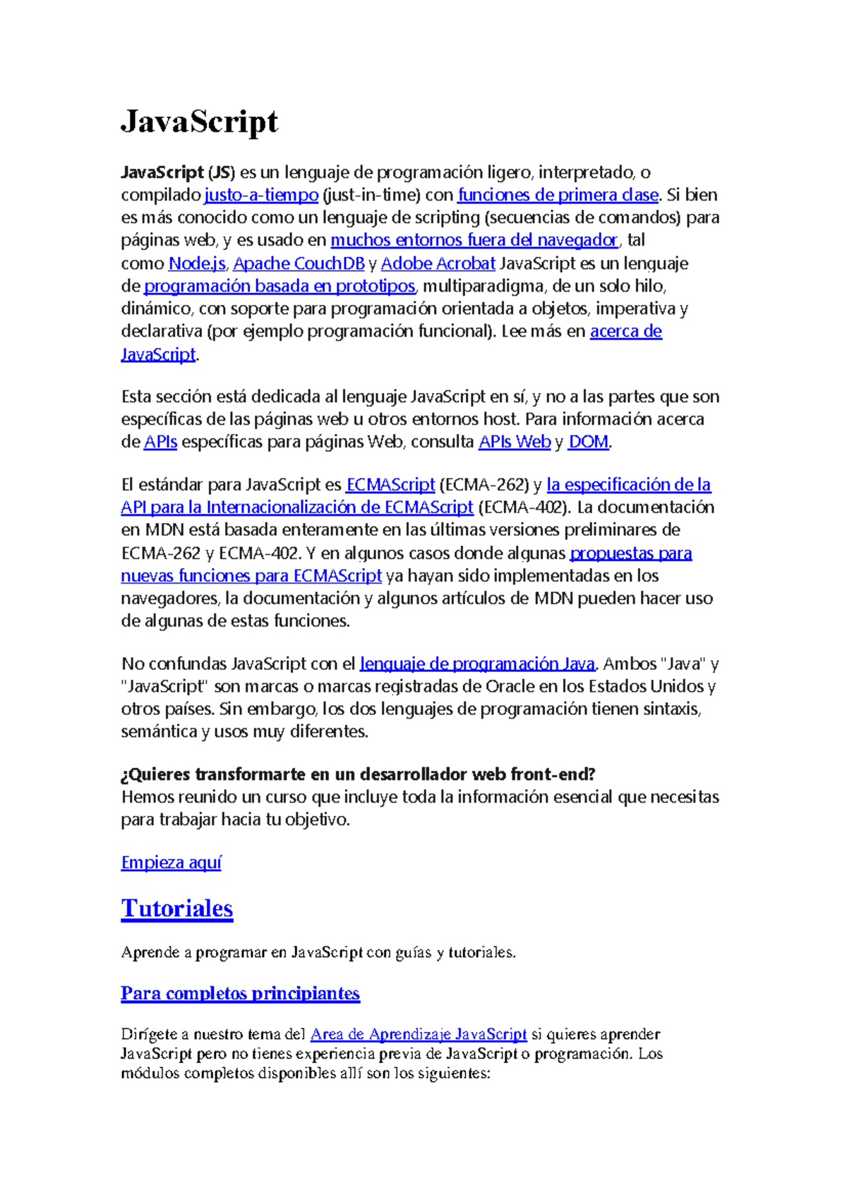 Bloque de java - Trabajo de la semana N° 03 - JavaScript JavaScript (JS ...