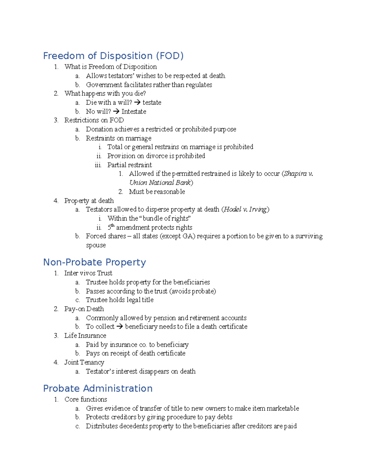 Trust and Estates - Freedom of Disposition (FOD) What is Freedom of ...