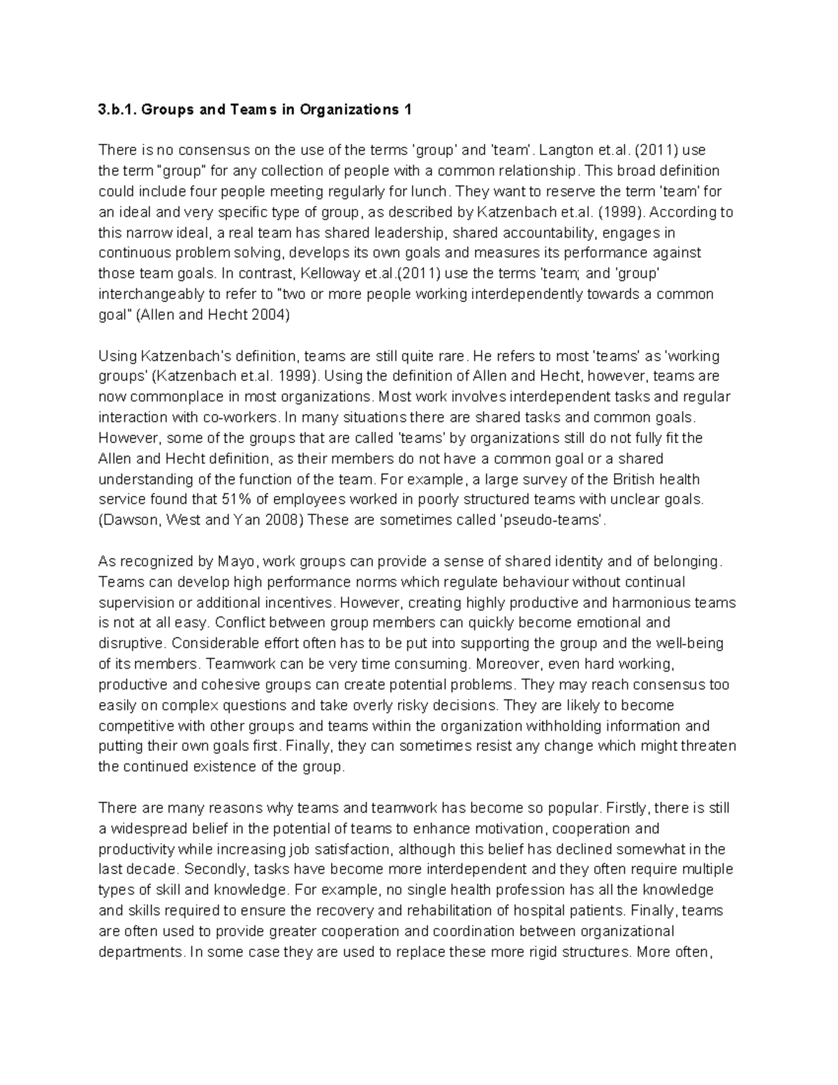 Week 10 Reading - Graham Rodwell - 3.b. Groups and Teams in ...