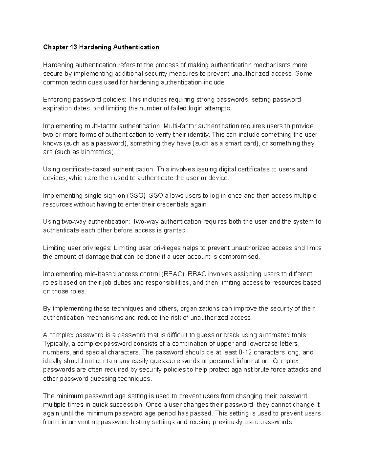 Chapter 13 Hardening Authentication - Chapter 13 Hardening Authentication Hardening ...