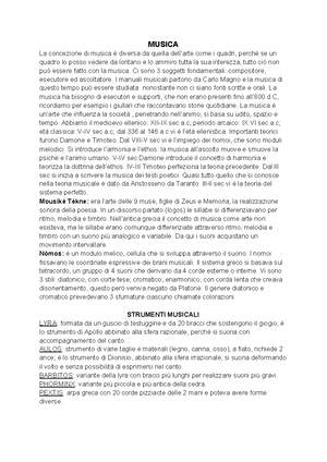 Storia della musica - Daolmi - CAPITOLO 1: LE ORIGINI 1. LE PRIME FORME ...