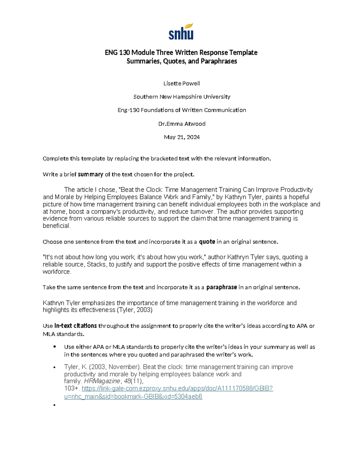 ENG 130 Module Three Written Response Template - ENG 130 Module Three ...