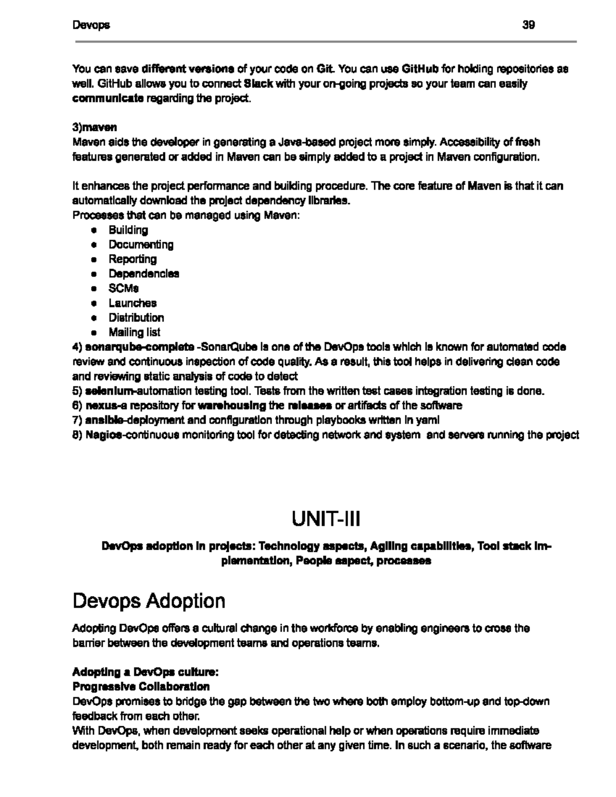 Unit-3 - Nothing much unit 3 notes of devops - Devops 39 You can save ...