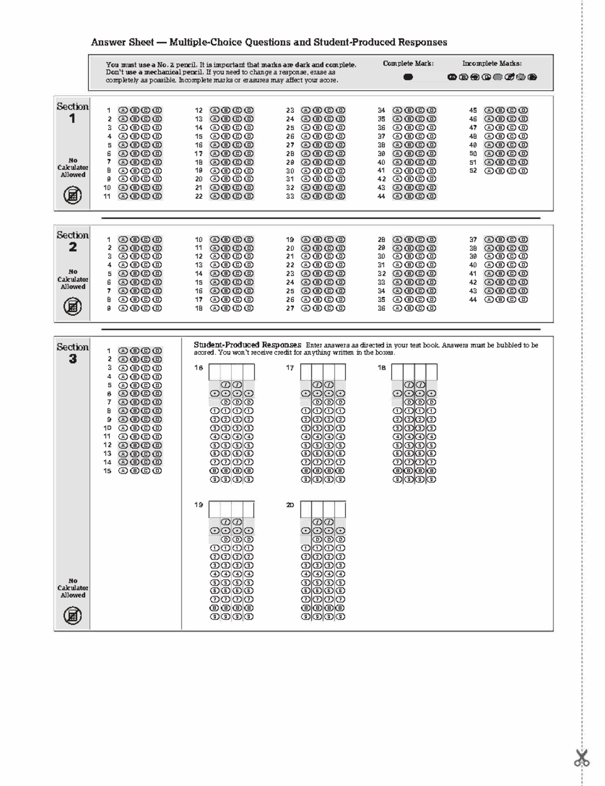 Pdf sat-practice-answer-sheet-2 grouped data - Section 1 No Calculator ...