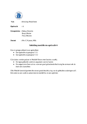 Work Scheduling Problem Modelling - Inleiding Modelleren A Work ...