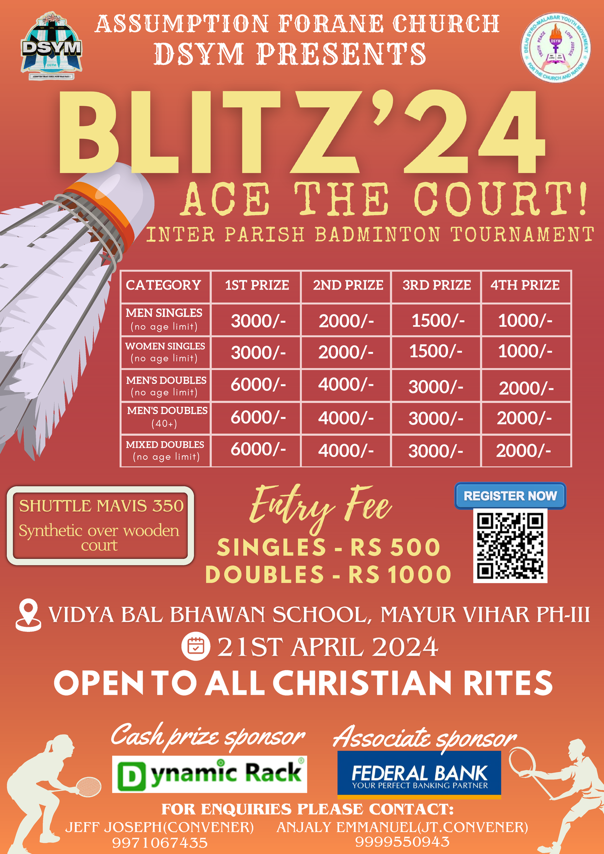 Blitz'24 Instructions and Rules-1 - SINGLES - RS 500 DOUBLES - RS 1000 ...
