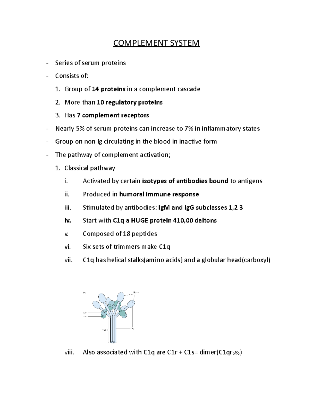Complement System HEMA 2 notes Sir Anton - COMPLEMENT SYSTEM Series of ...