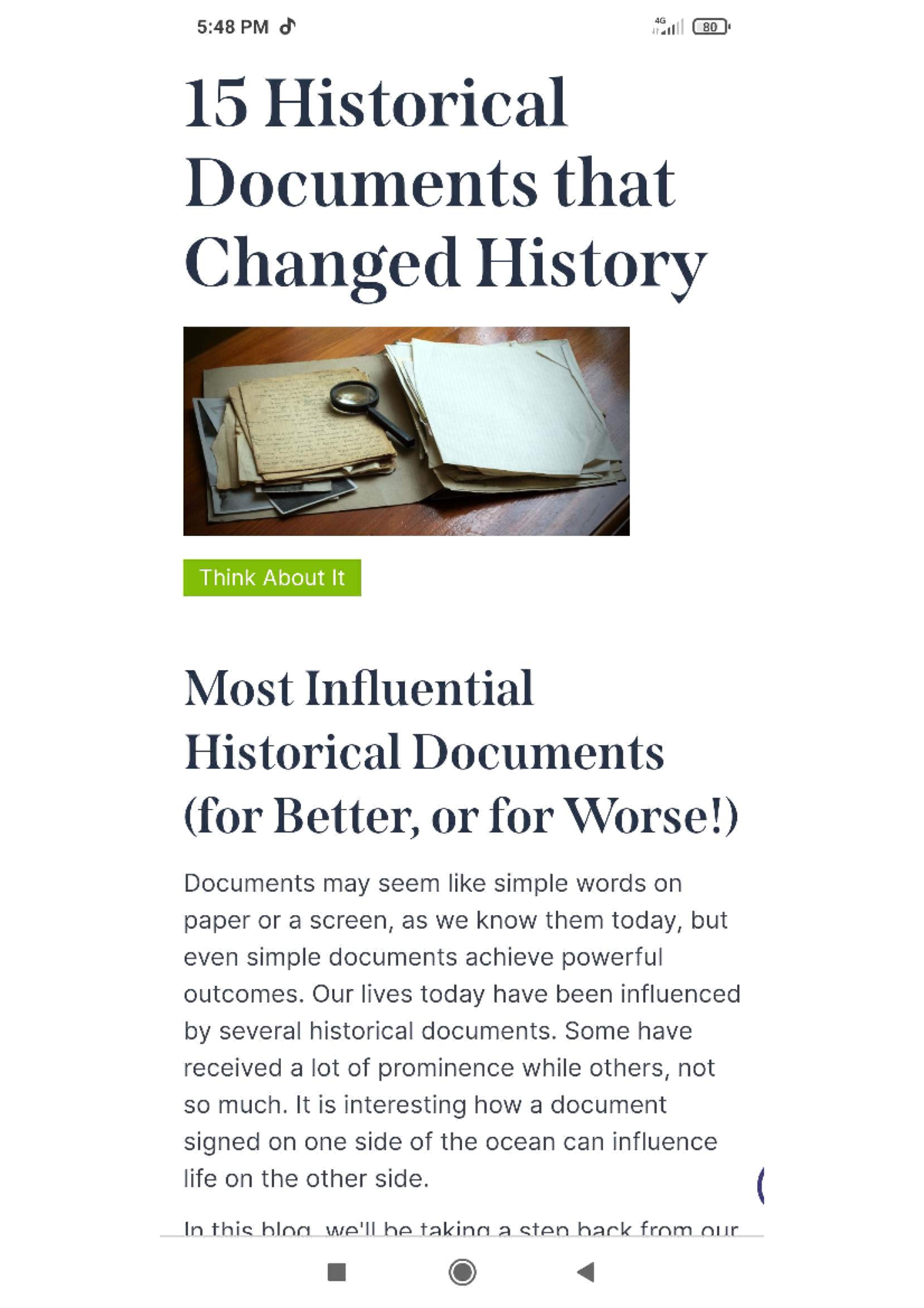 Important events - Historical documents - Approaches To History - Studocu