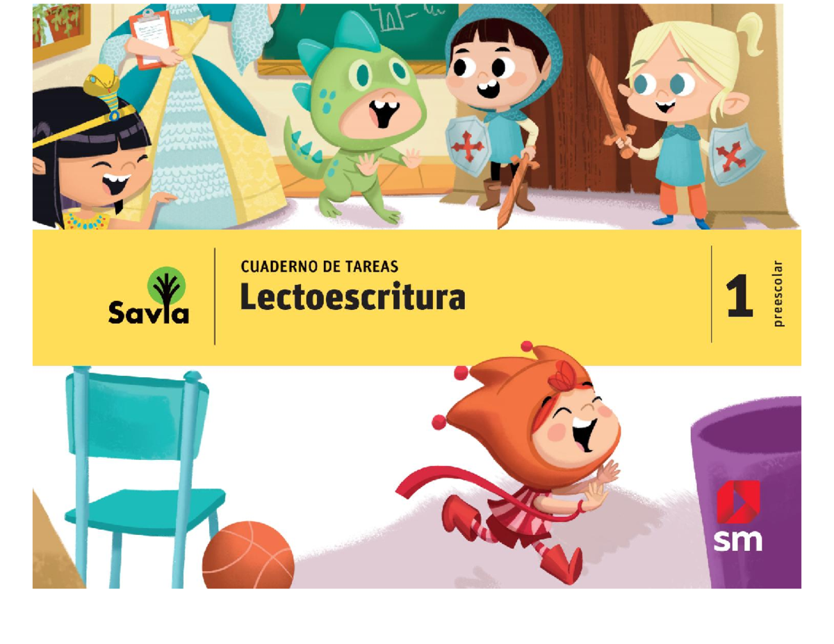Preescolar - CUADERNO DE TAREAS Lectoescritura Savla 1 sm CUADERNO DE ...
