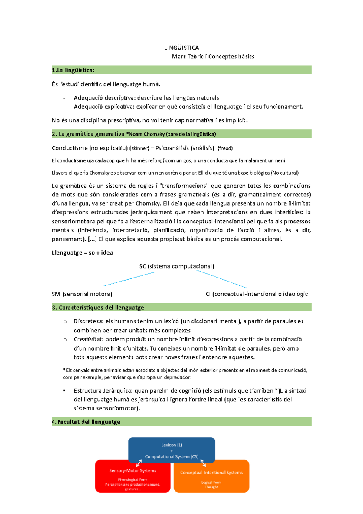 U1 - DEAS - LINGÜISTICA Marc Teòric i Conceptes bàsics 1 lingüística ...