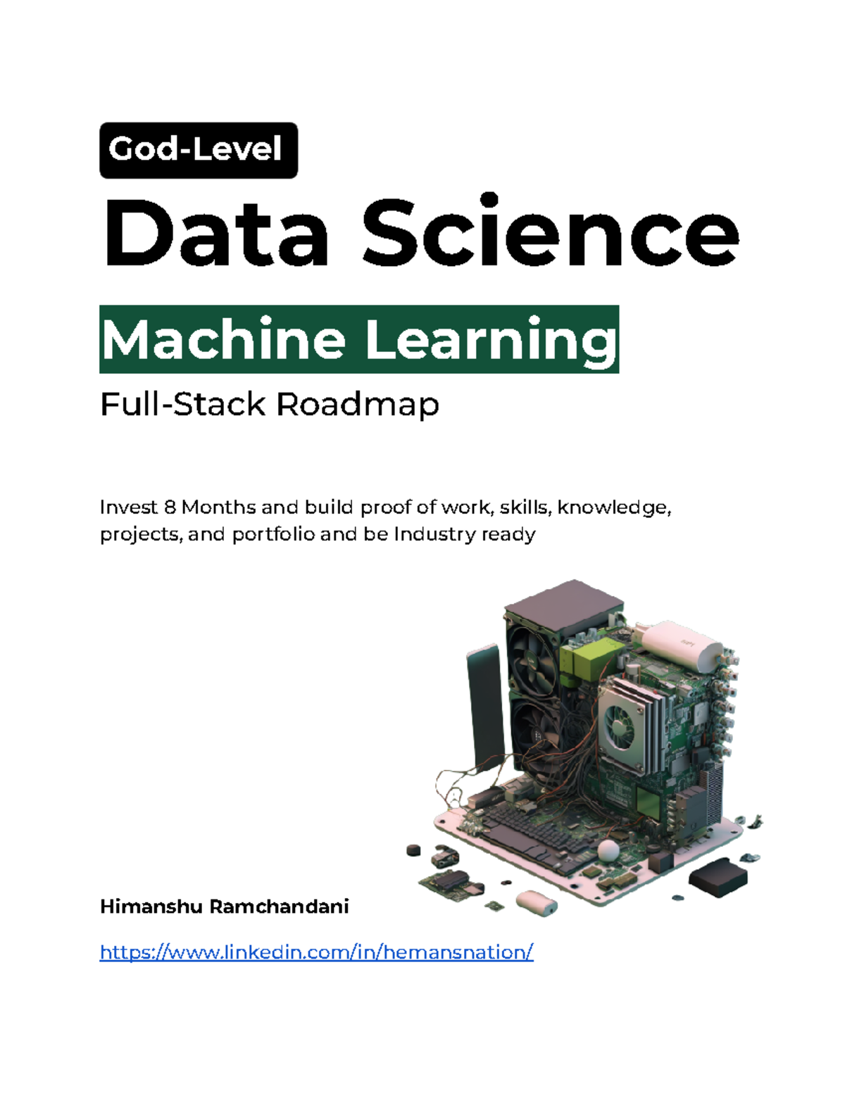 Data Science Machne learning Full Stack Roadmap - God-Level Data ...