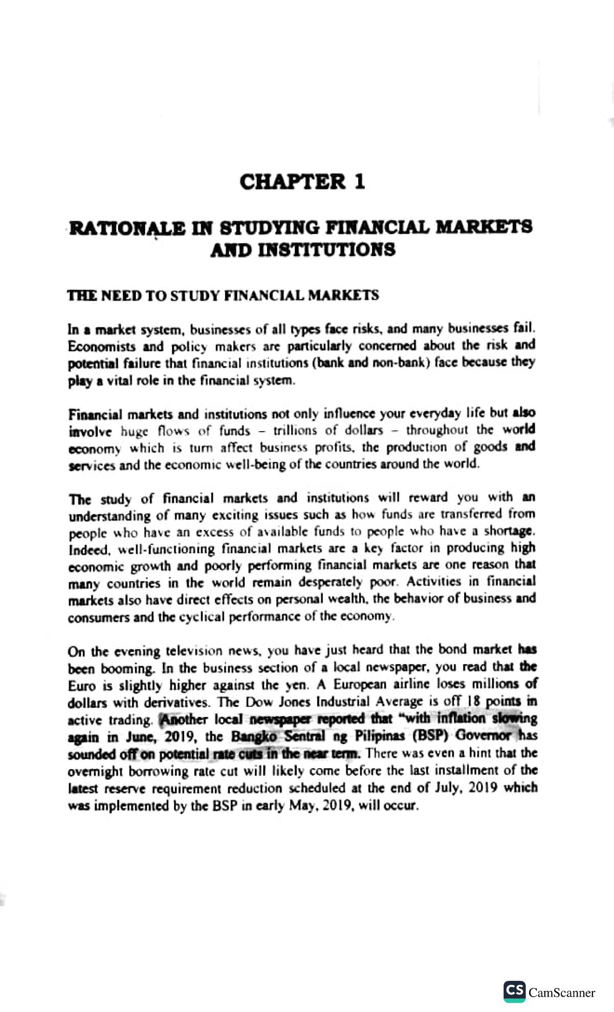 Financial Markets - BS Accountancy - Studocu
