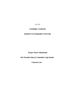 ACC 318 Project One Appendix - ACC 318 Project One Appendix The ...