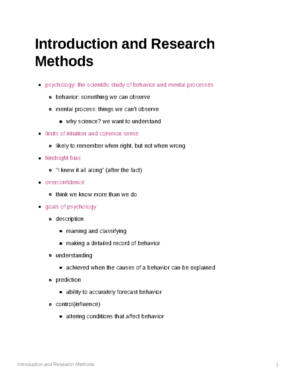 Introduction and Research Methods - Studocu