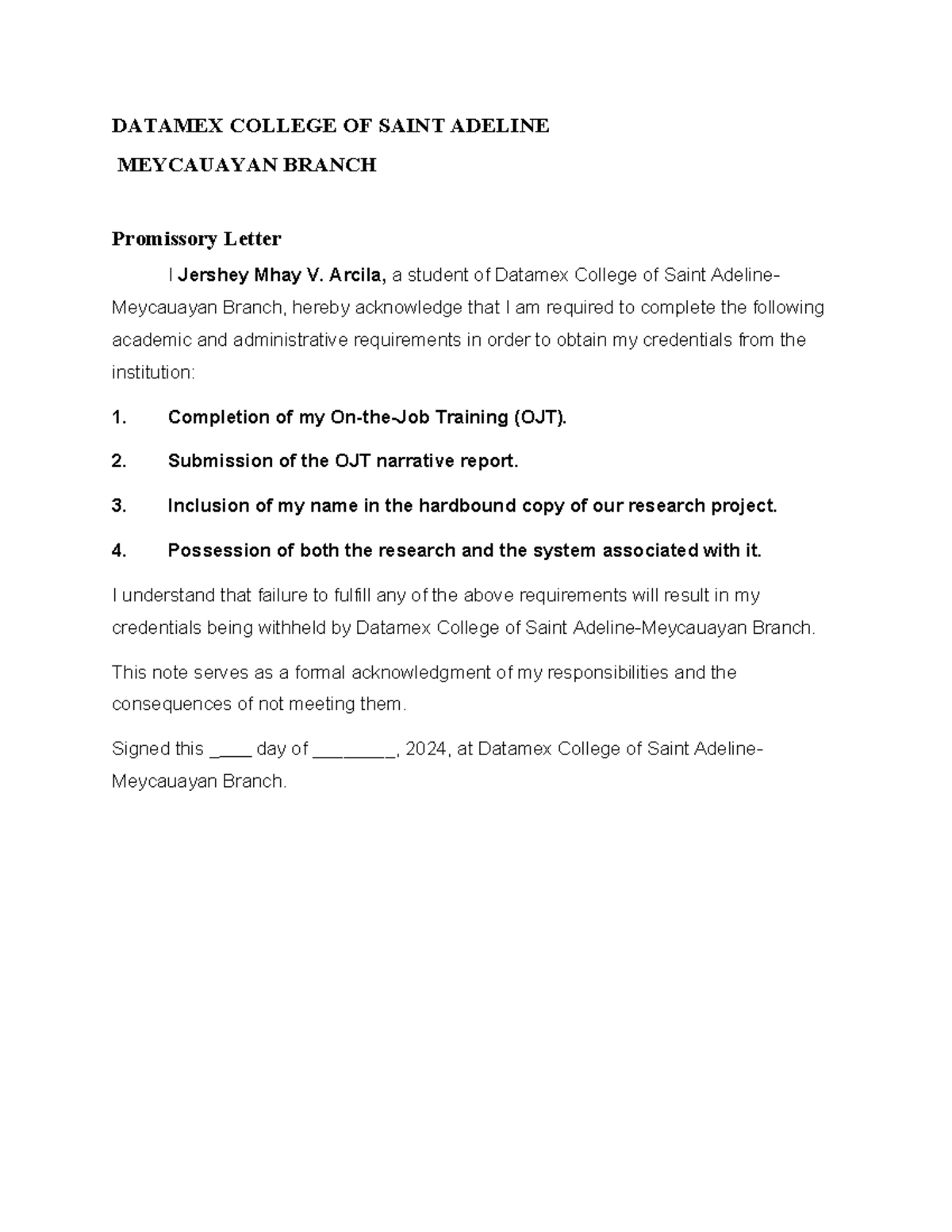 Datamex College OF Saint Adeline - DATAMEX COLLEGE OF SAINT ADELINE ...