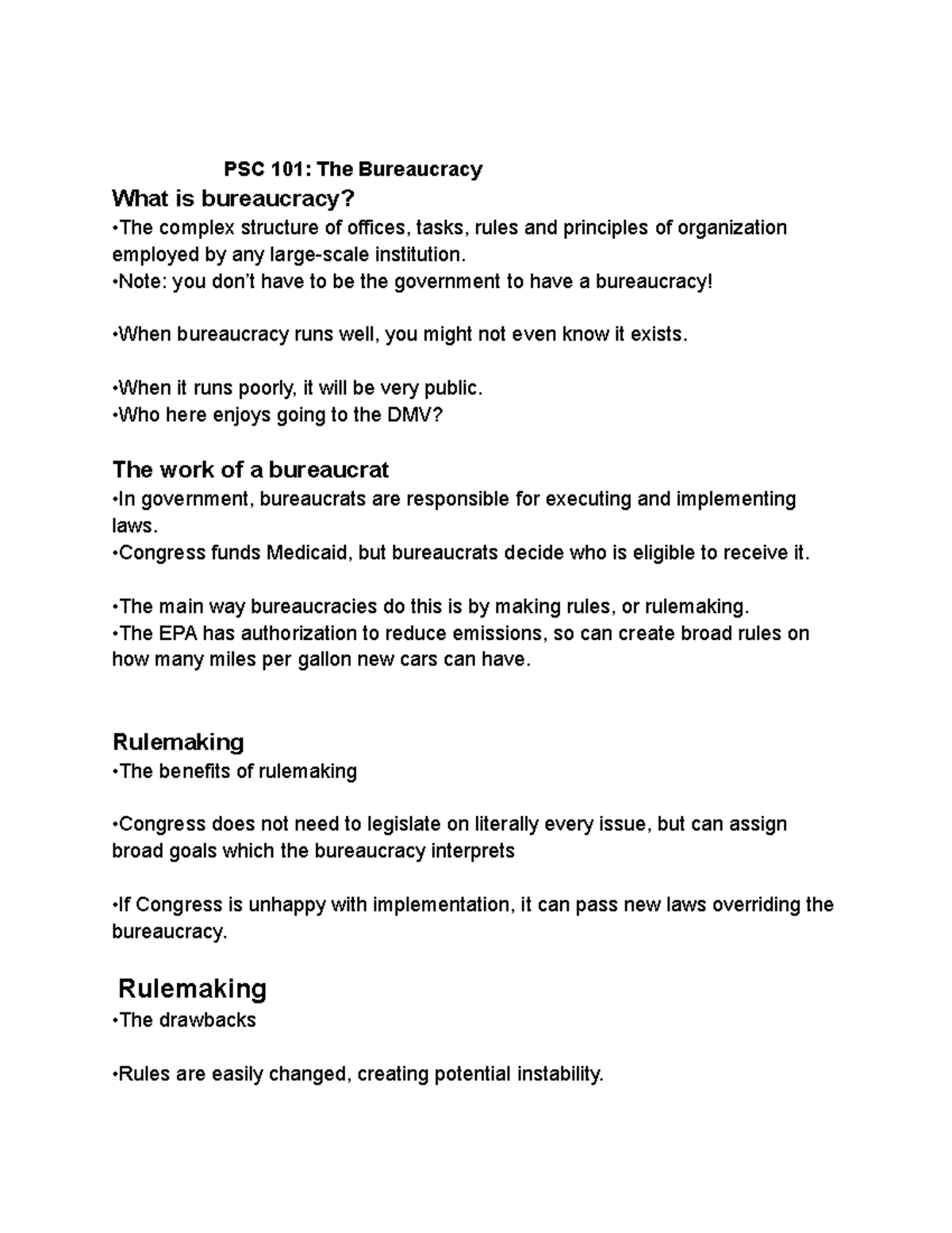 The bureaucracy - The complex structure of offices, tasks, rules and ...