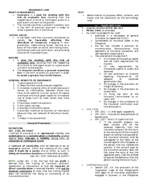 Insurance Syllabus - notes - NORTH EASTERN MINDANAO STATE UNIVERSITY ...