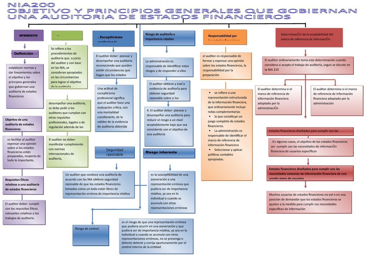 Mapa nia 200 - RESUMEN DE LA NORMA DE AUDITORIA INTERNACIONAL NIA 200 - ATERI INTRODUCCIO ...