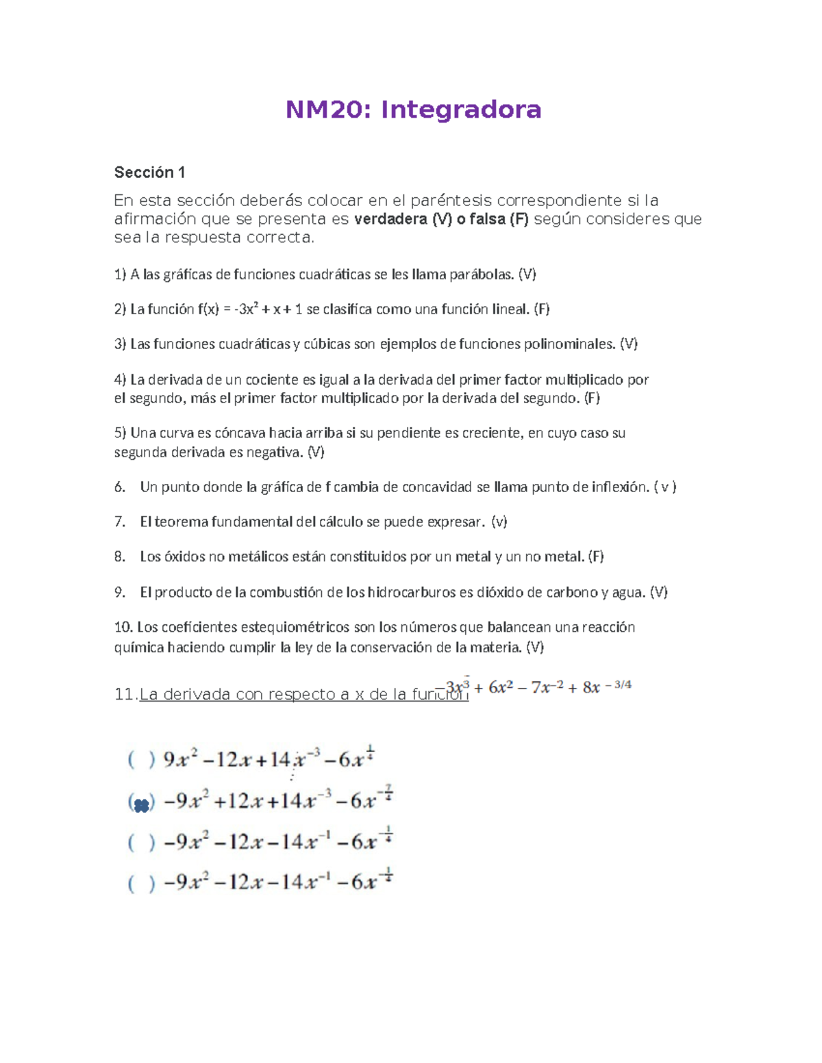 NM 20 integradora - NOTAS - NM20: Integradora Sección 1 En esta sección deberás colocar en el ...