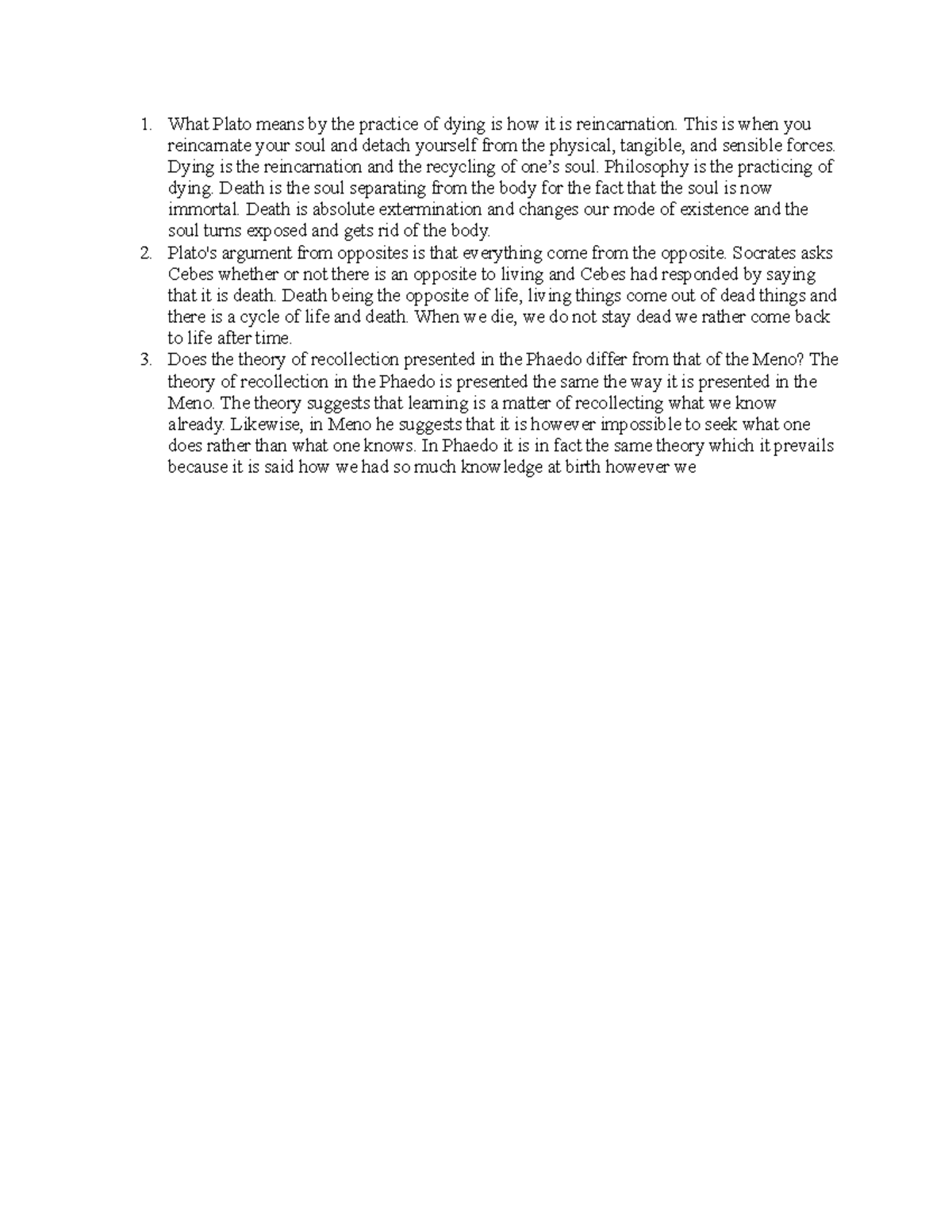 Plato’s Phaedo - What Plato means by the practice of dying is how it is ...