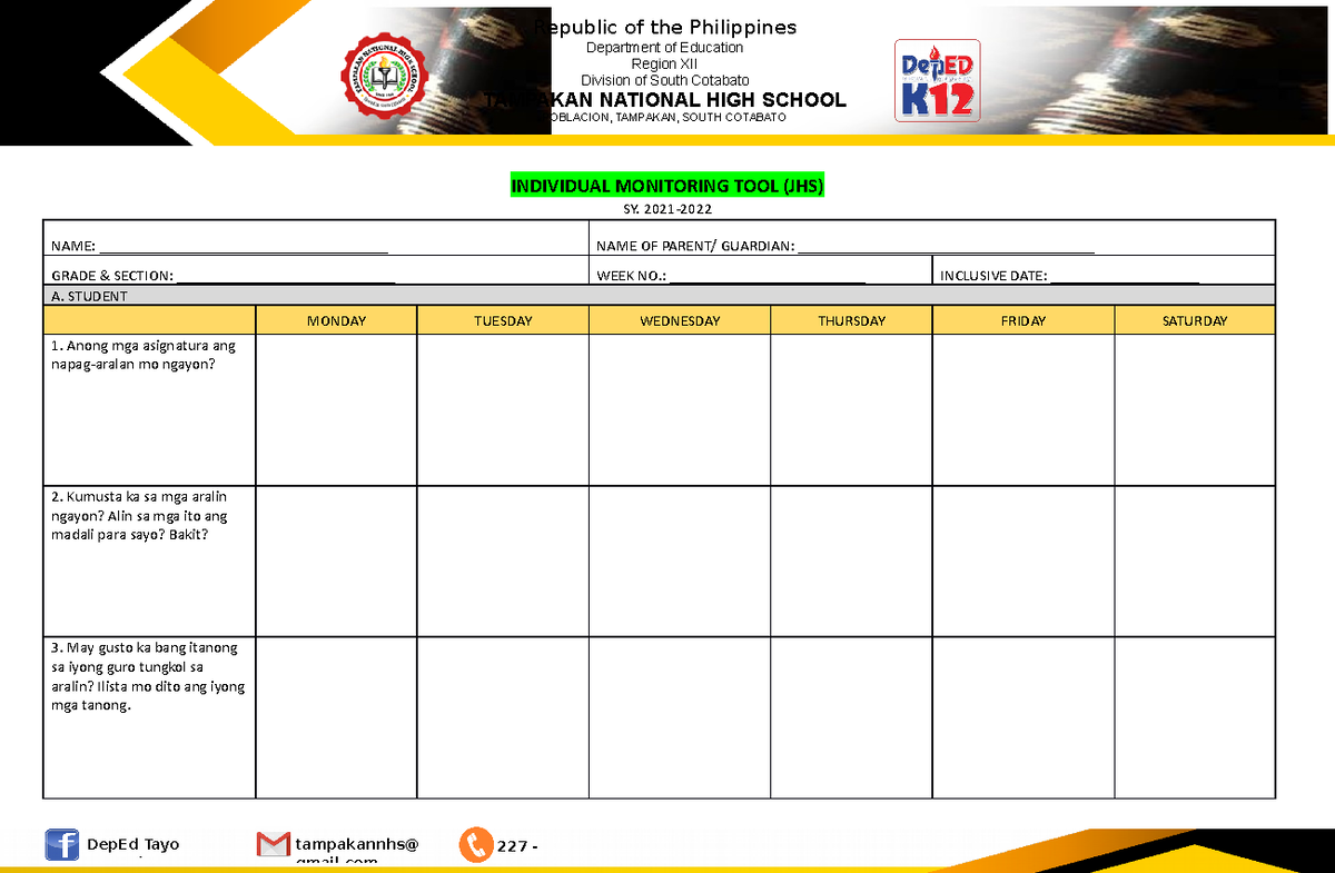 Individual-Monitoring-Template - INDIVIDUAL MONITORING TOOL (JHS) SY ...