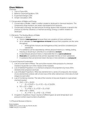 Gen Chem Q2 Notes - Chpt. 8 — Gases Chemistry of Gases - Gases have low ...