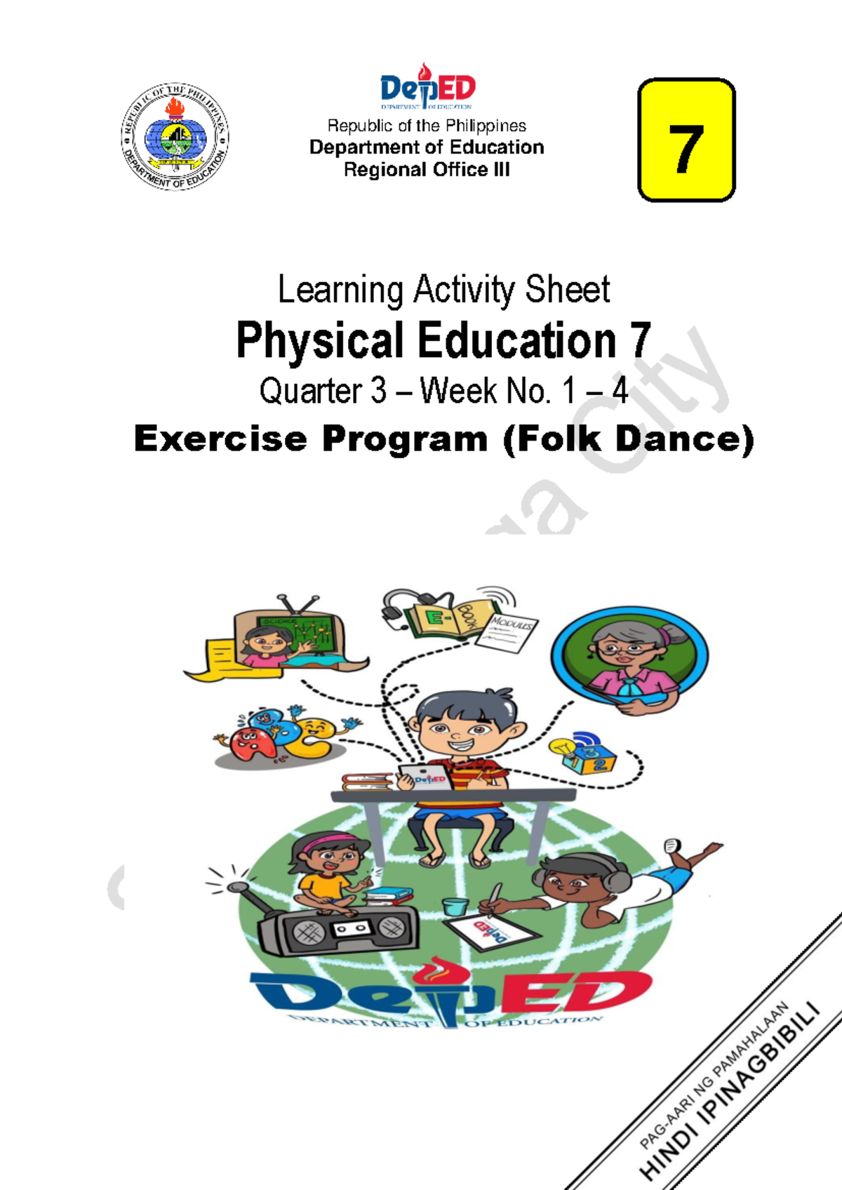 3RD Quarter Grade 7 PE Learning Activity Sheets WEEK 1 4 Final