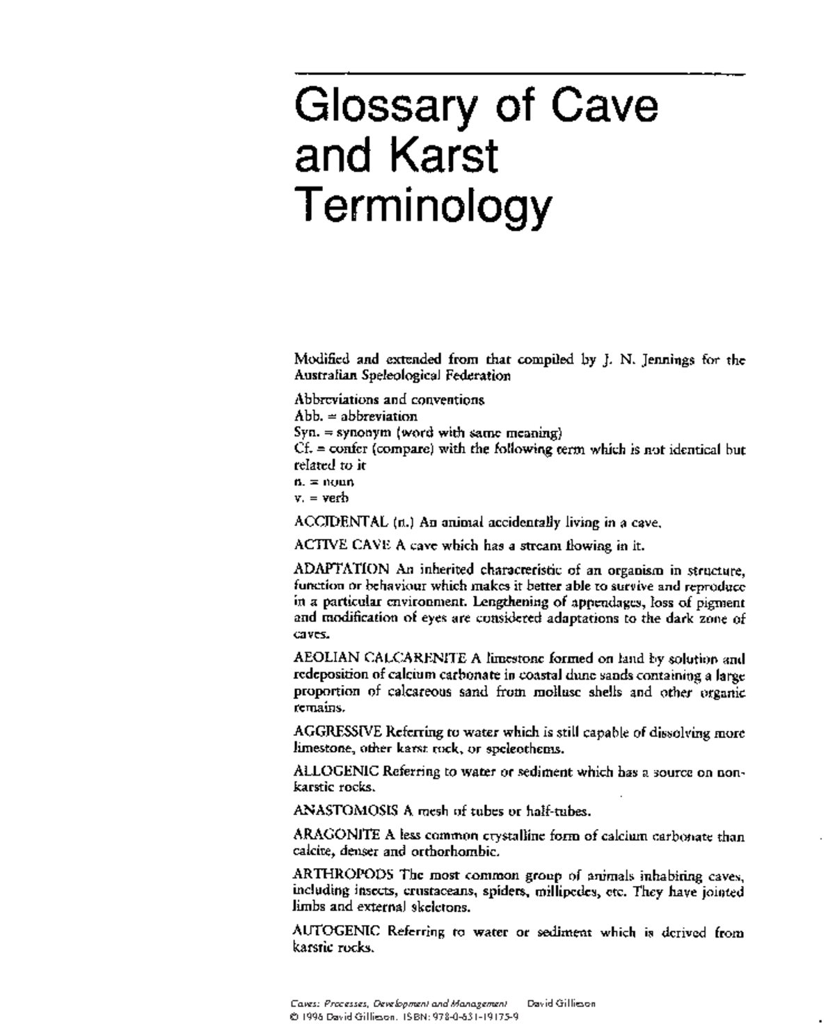 R1-9781444313680 - indigenous knowledge - Glossary of Cave and Karst ...