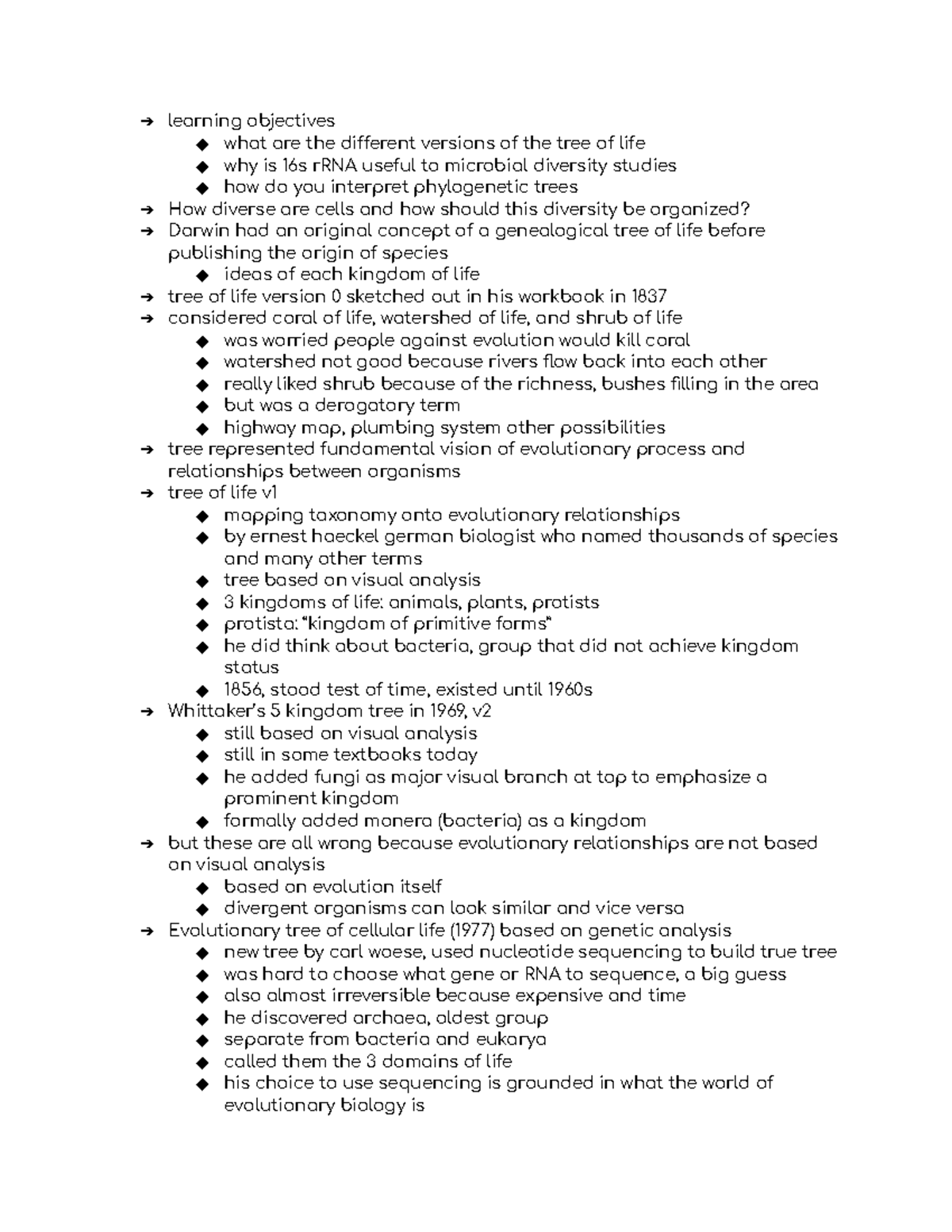 Visual and Molecular Analyses - learning objectives what are the ...