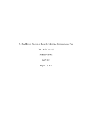 MKT 229 Module 5 - MKT 229 Module 5 Public Relations plays an important ...