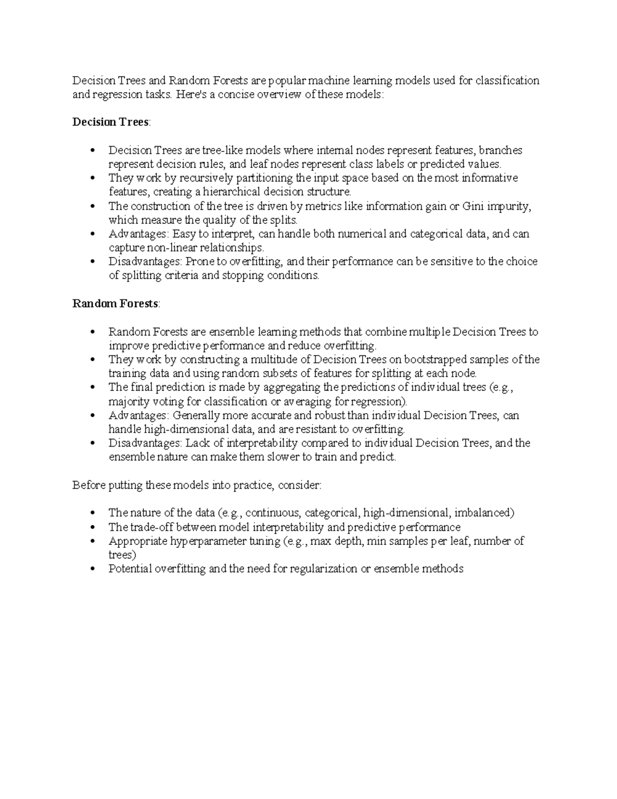 Decision Tree And Random Forest Decision Trees And Random Forests Are