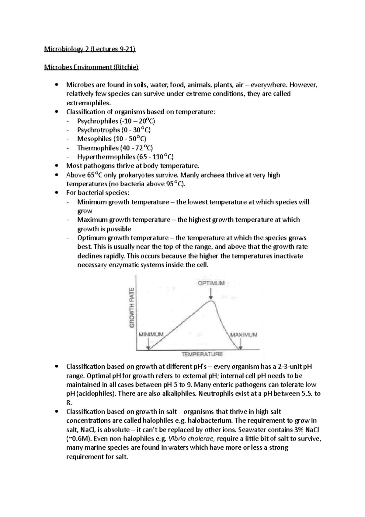 Microbiology 2 (Lectures 9-12) - Microbiology 2 (Lectures 9-21 ...
