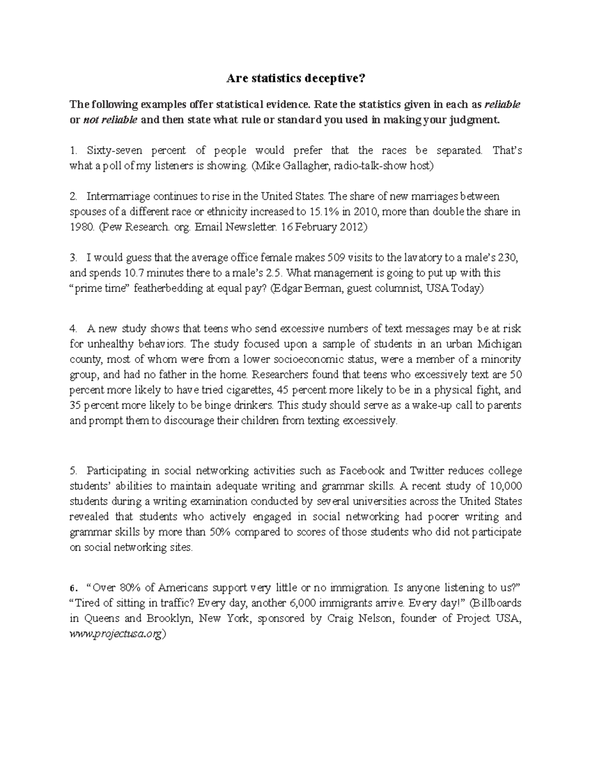 Are statistics deceptive - 2020 - Are statistics deceptive? The ...