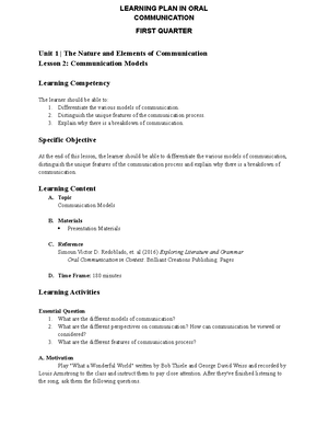 Detailed Lesson PLAN IN English Grade 7 - DETAILED LESSON PLAN IN ...