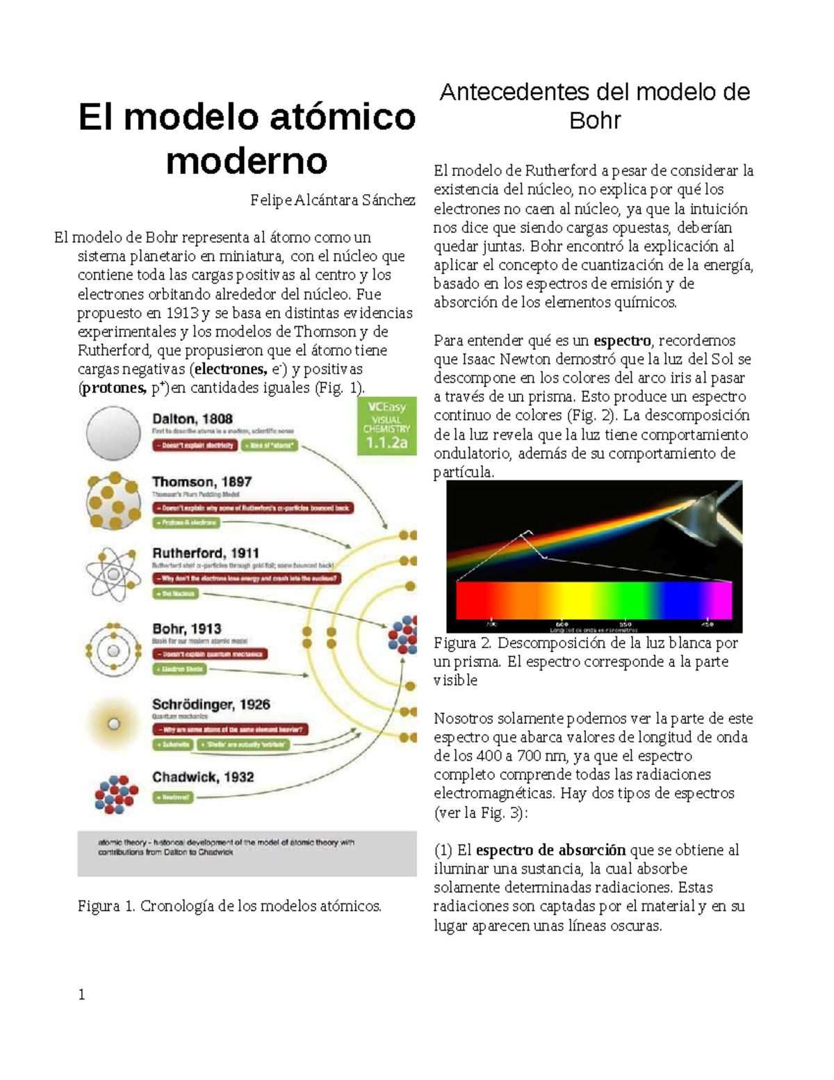 El modelo atómico moderno (Bohr y cuántico mecánico) - Química - UTEL ...