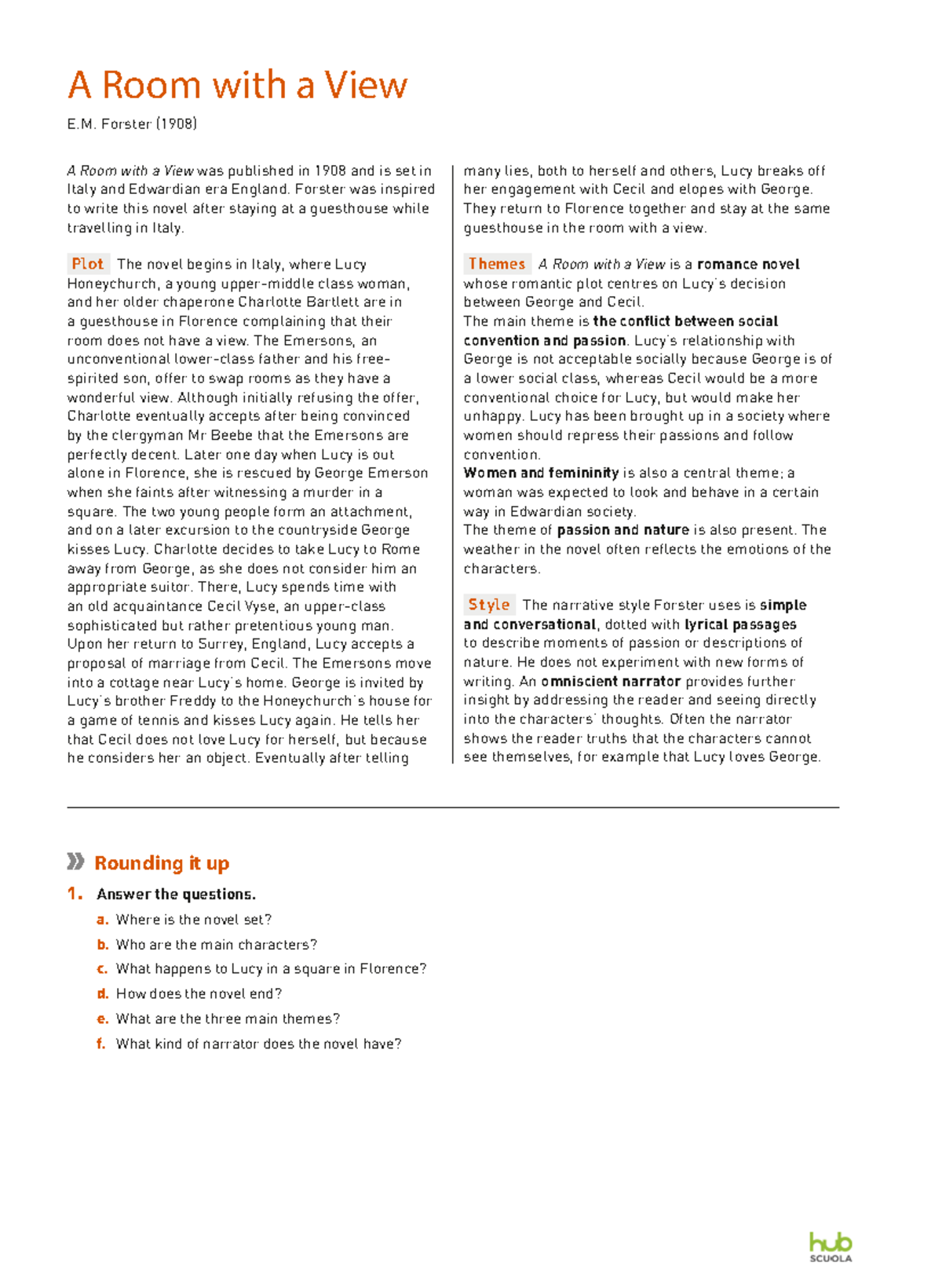 Room with a view - room with a view - A Room with a View E. Forster ...