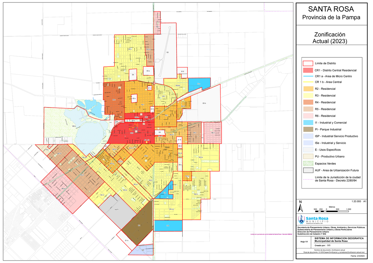 Plano Zonificacion 2023 - CR2 a R2 e III R2 e IV R6 I E5 e E E5 c E1 a ...