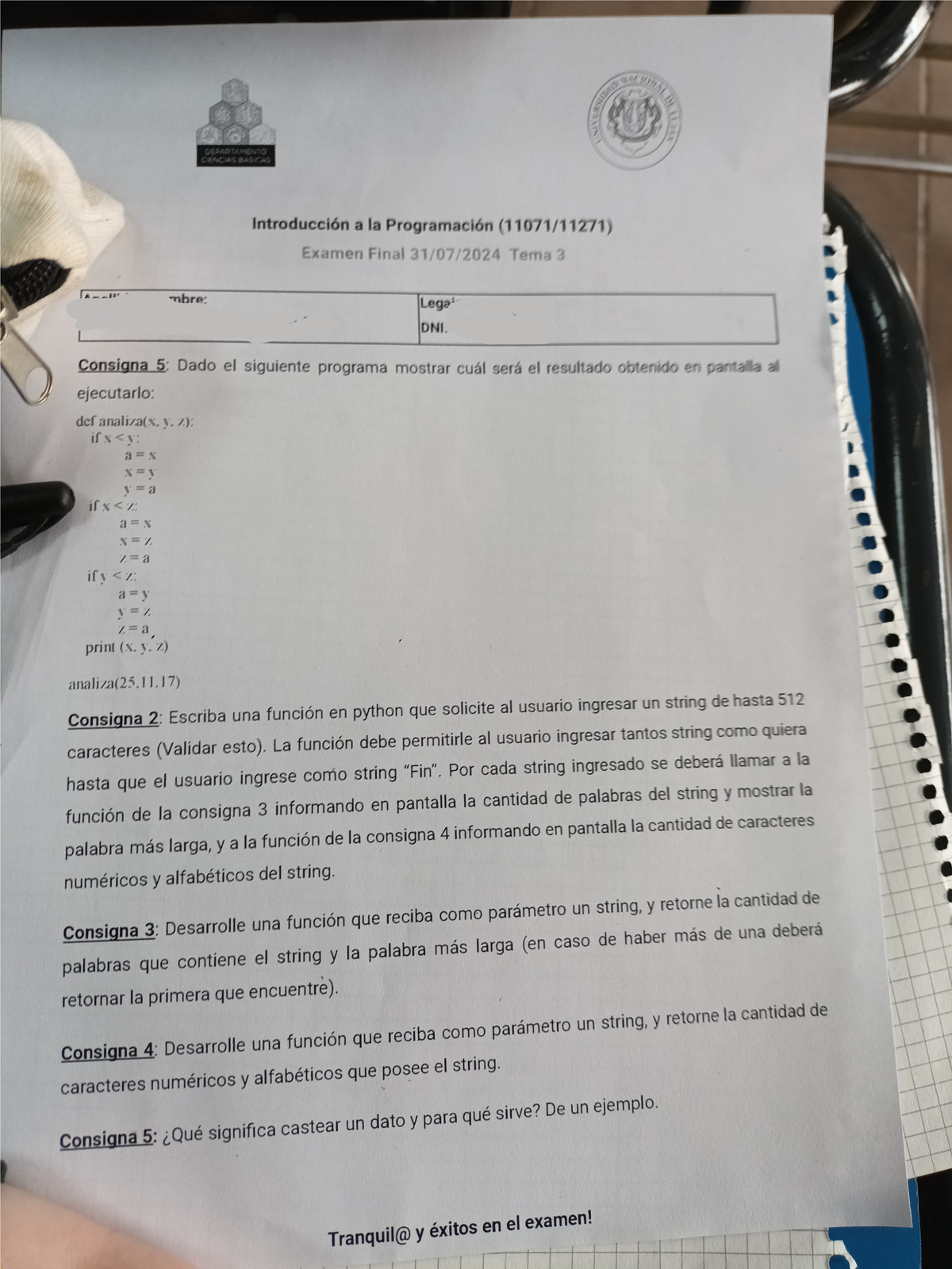 IntroProg final - DEPARTMENTS CANCIA services Introducción a la ...