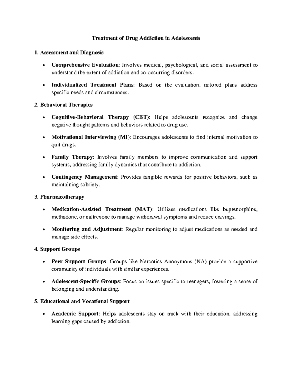 adolescents abuse - Treatment of Drug Addiction in Adolescents ...