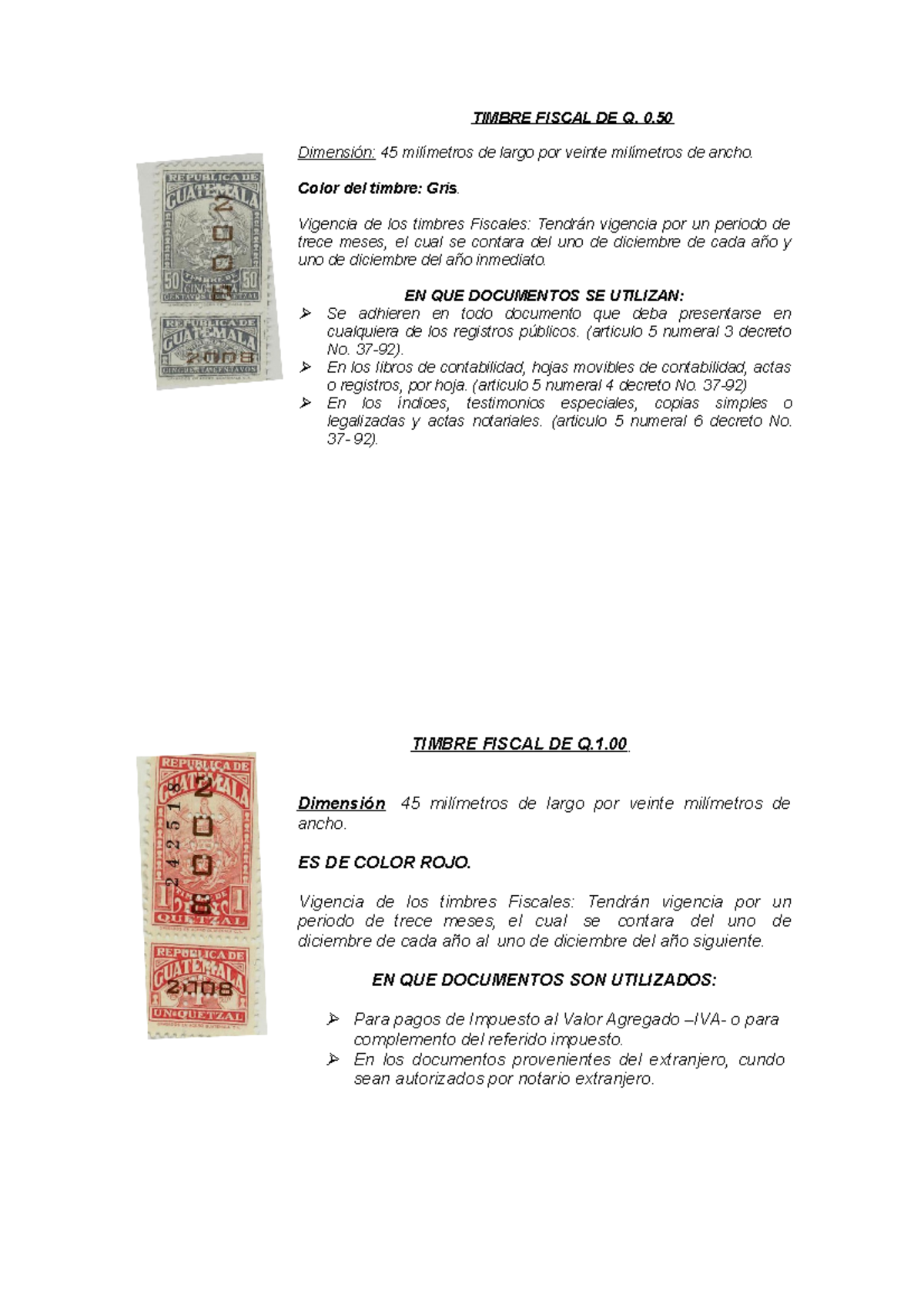 Timbres-notariales - TIMBRE FISCAL DE Q. 0. Dimensión: 45 milímetros de ...