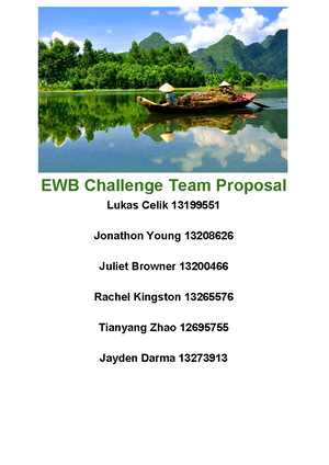 EWB Challenge Final Team Report - EWB Challenge Final Team Report ...